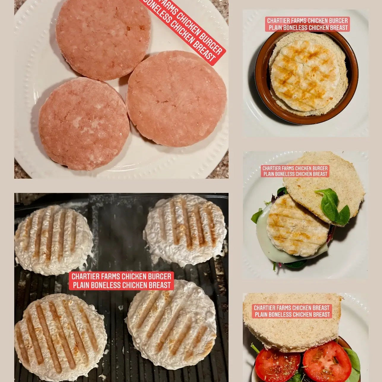 All Breast Burgers – Crooked Tree Chicken Ranch Products